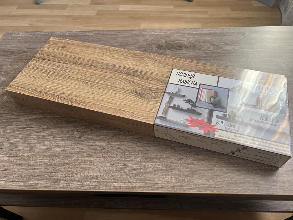Нові Полиці настінні навісні Inteo 60см колір Дуб Тахо 700 грн Меблі для вітальні Харків