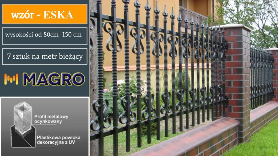 Sztachety plastikowe wzmacniane, ogrodzenia plastikowe, PRODUCENT ...