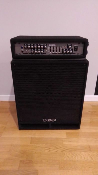 Wzmacniacz basowy Carvin BX1200 + kolumna basowa Carvin NB410 NEO ...