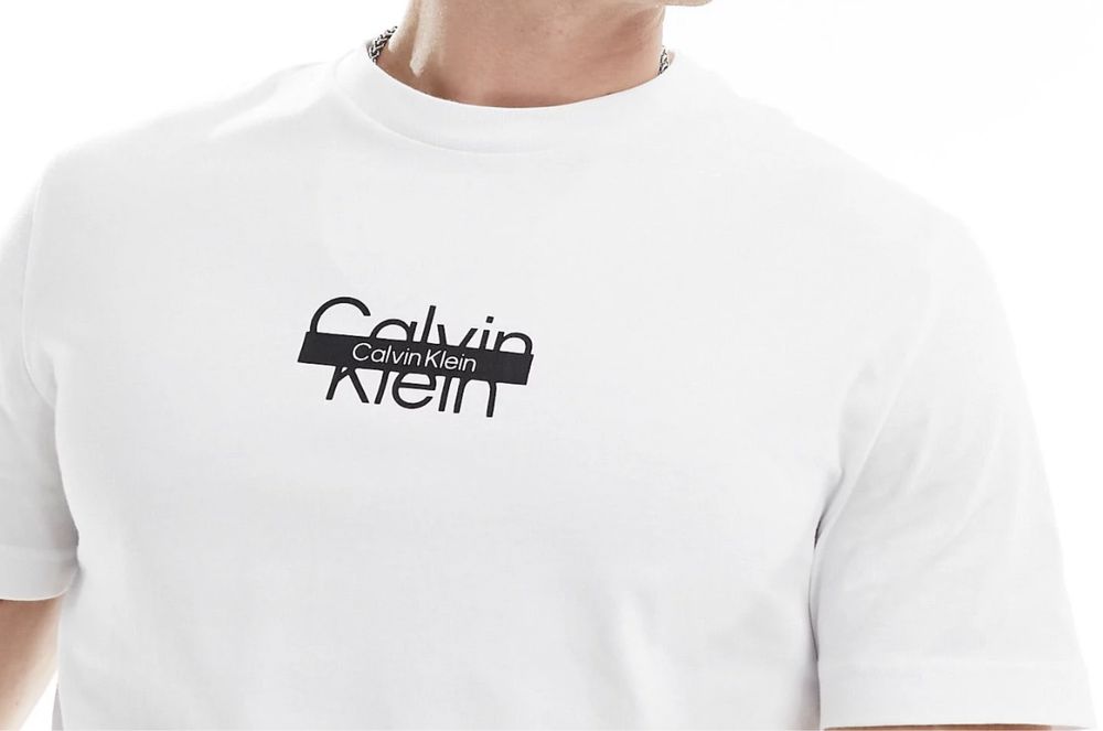 Мужские футболки Calvin Klein Jeans Ck Кельвин кляйн унисекс черная ...