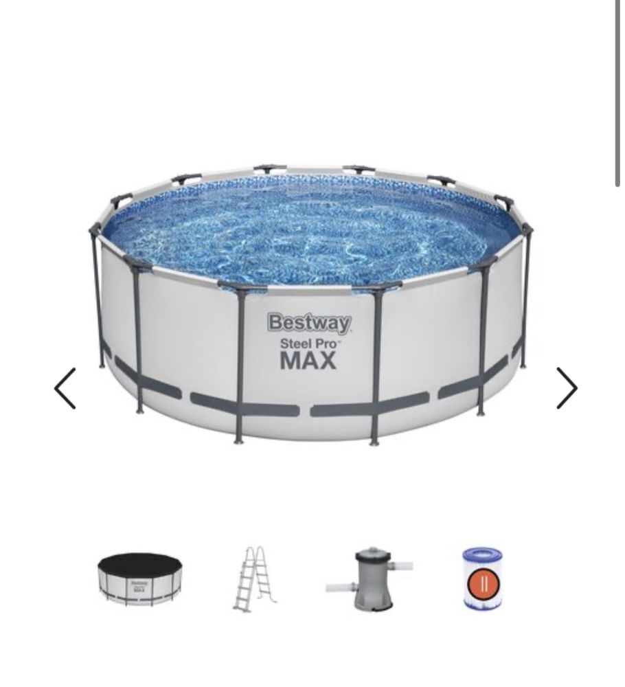Basen Stelażowy Bestway Steel Pro Max 366x122 cm Piła • OLX.pl