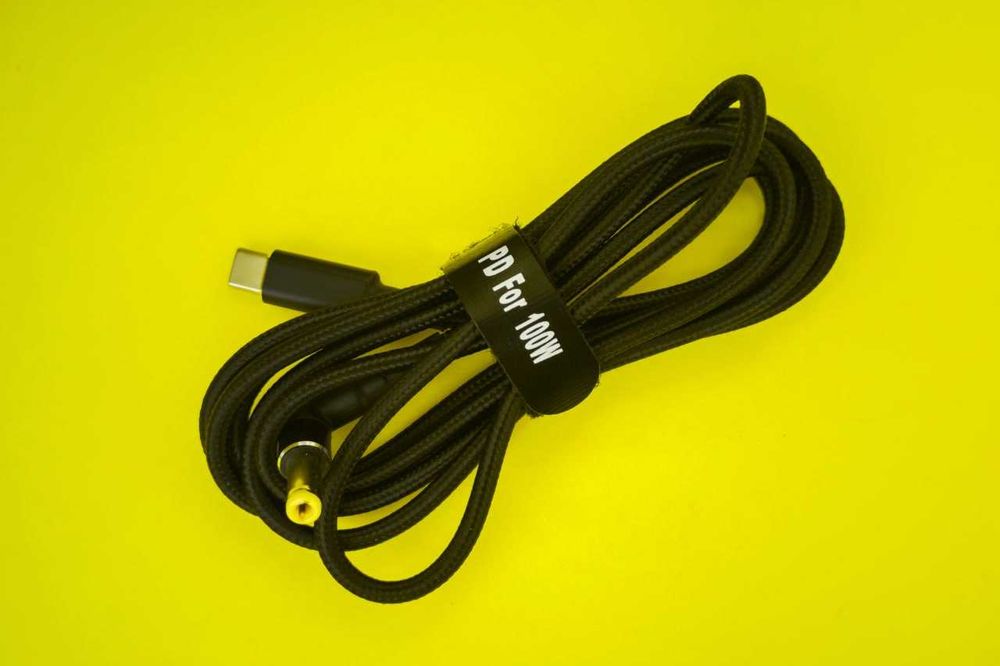 PD Кабель 100w зарядки ноутбука Asus DELL от повербанк Acer HP Type-C ...