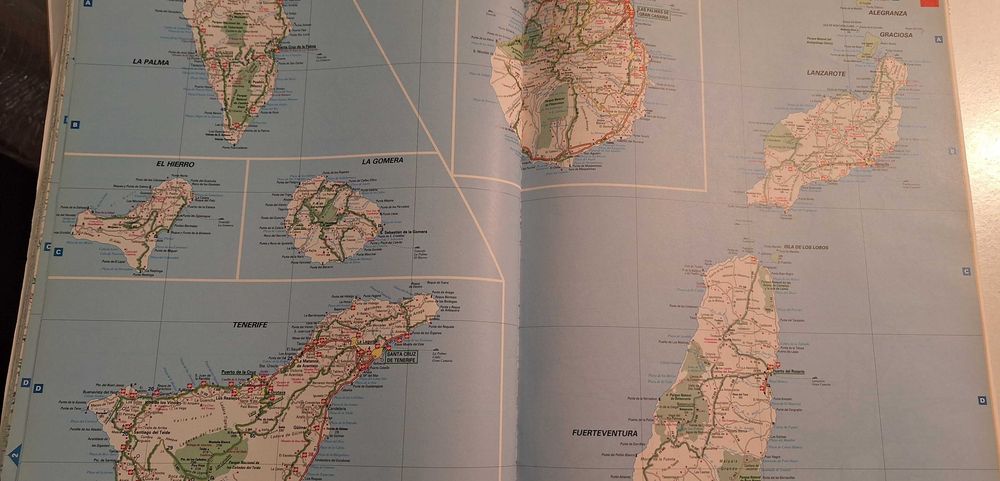 Mapa das estradas da Península Ibérica e ilhas GRANDE Dimensão Lumiar ...