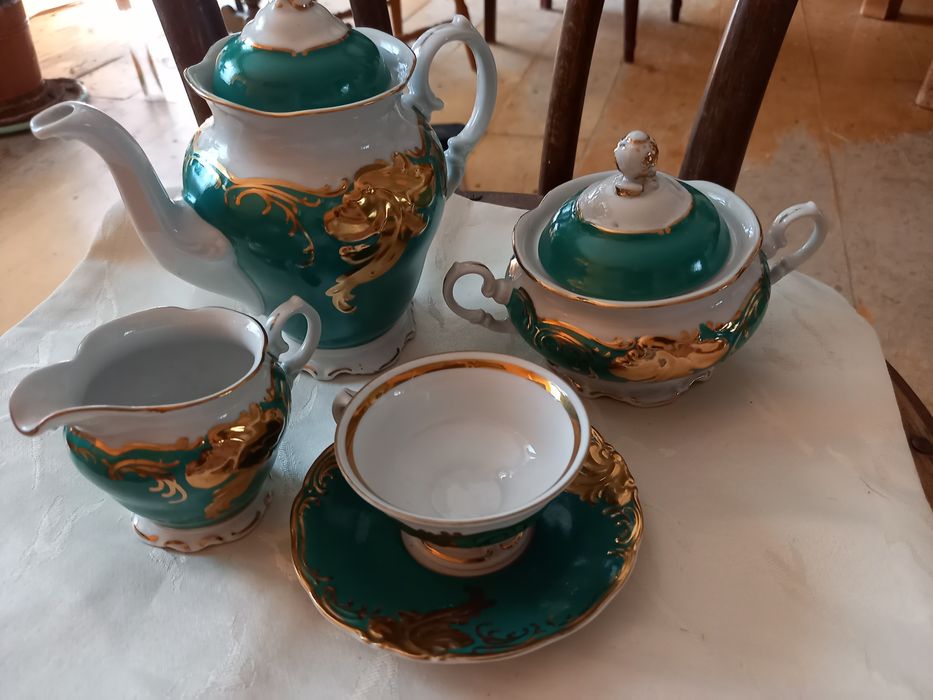 Piękny serwis espresso stara porcel walbrzychanaana Radomsko • OLX.pl