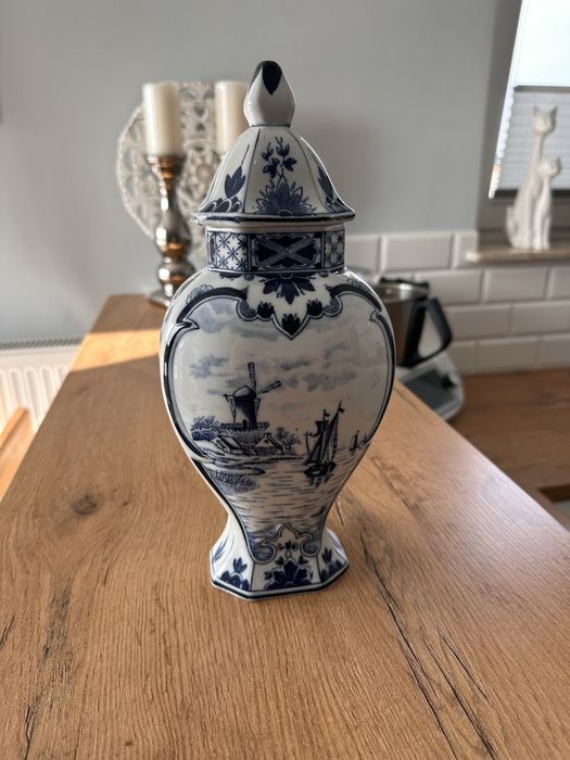 Wazon / amfora holenderska, porcelana, Delft Blu Toruń • OLX.pl