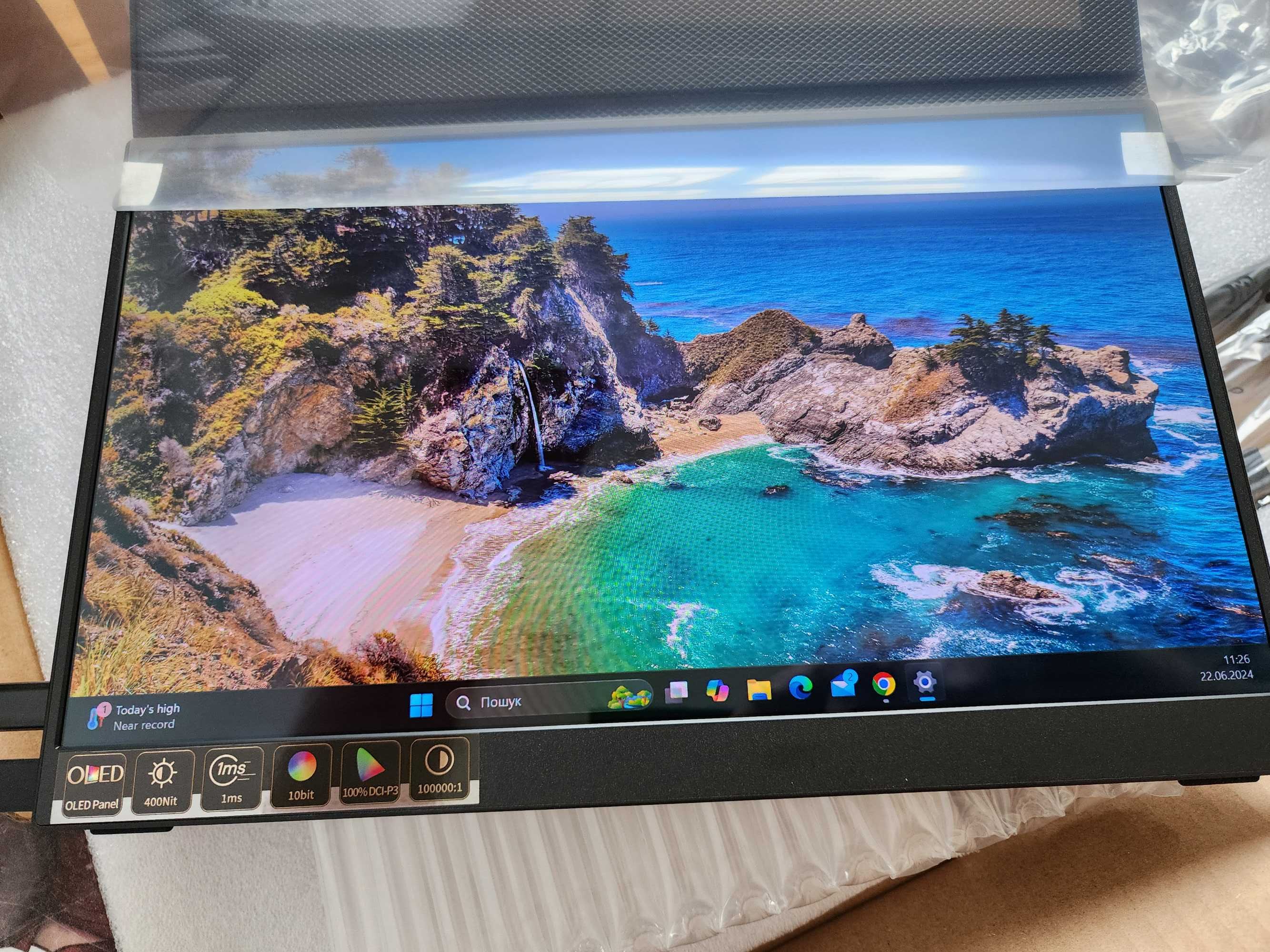 Портативний монитор Bimawen 13.3" OLED 400Nit 1ms 10bit 100% DCI-P3: 7 ...
