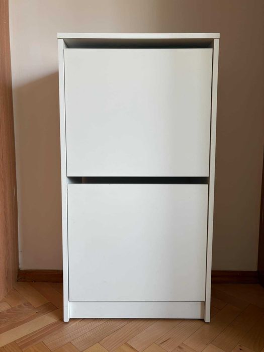 BISSA Szafka na buty, 2 przegrody, biały, 49x28x93 Łódź Widzew • OLX.pl