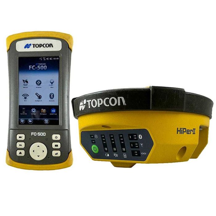 Odbiornik Topcon GNSS HiPer II z kontrolerem Topcon FC-500 Warszawa ...