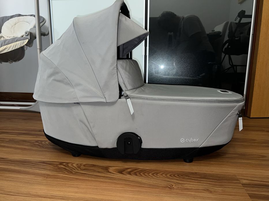 Alcofa Cybex Mios Lux Carry Cot R / Mirage Grey-dark grey (cinza) Santa ...