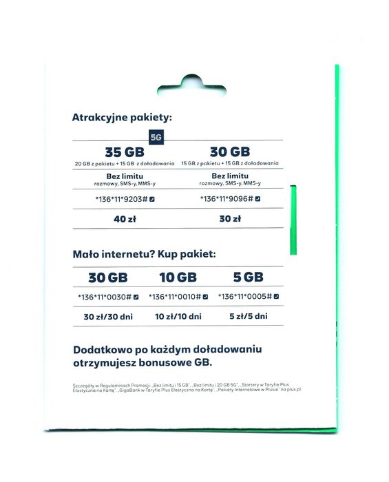 ESIM Plus PL +48 Starter Karta SIM Card Prepaid Operator Plus Warszawa ...