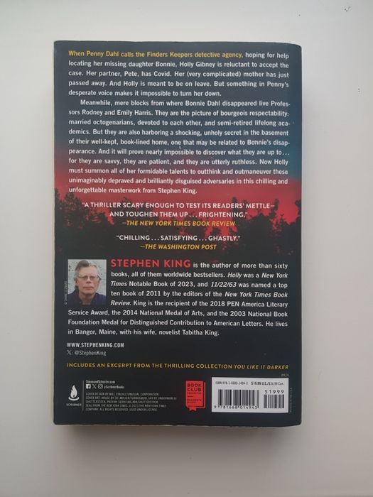 Stephen King Holly, Стивен Кинг Холли (англ), Scribner, Кинг Голли: 899 ...