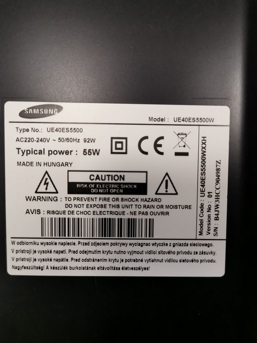 Telewizor Samsung UE40ES5500 Jaworzno • OLX.pl