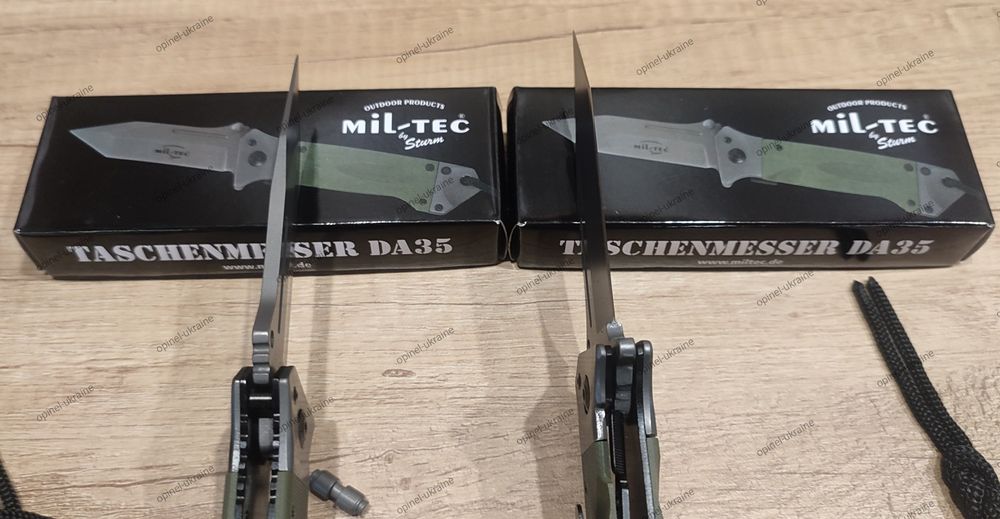 Нож ж Mil-Tec DA35 олива 15344501 карманний складной +паракорд+шпенька ...