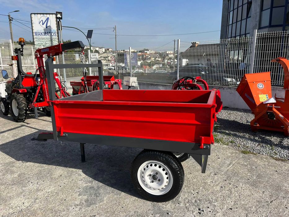 Reboque/Atrelado para mini trator c/ báscula NOVO Bougado (São Martinho ...