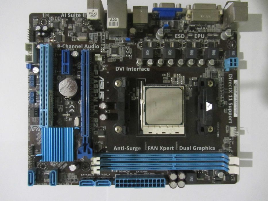 Комплект asus f1a55-m lk r2.0 та a8 3800 4 ядра: 600 грн ...