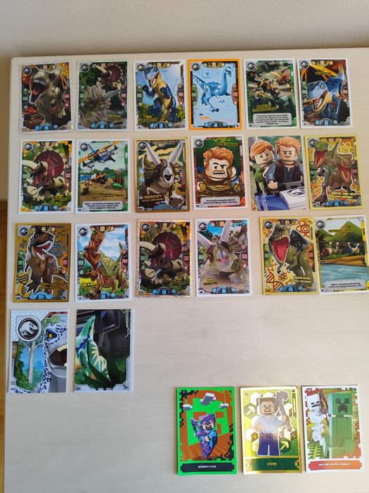 Karty LEGO Jurassic World I Minecraft Piła • OLX.pl