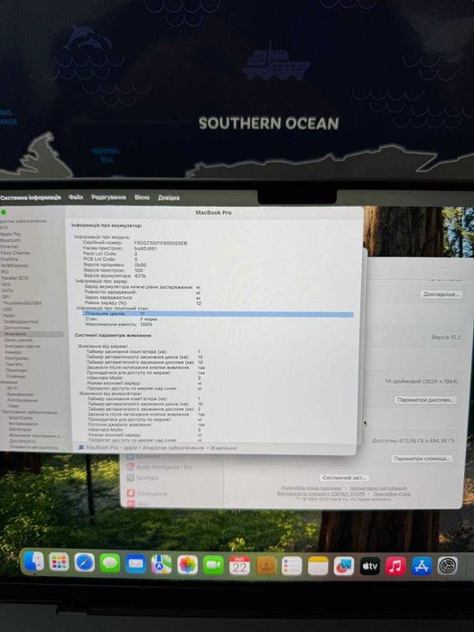 Apple MacBook Pro 14" M3Pro 18Gb 512Gb Space Black MRX33 2023 17циклів ...