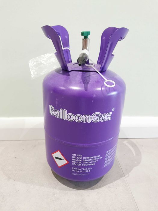 Pusta butla po helu z Action Wrocław Fabryczna • OLX.pl