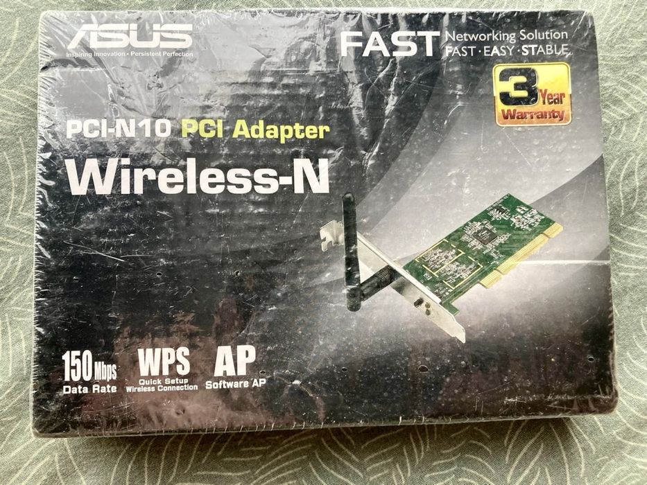 Wi-Fi адаптер Asus PCI-N10: 229 грн. - Комплектуючі та аксесуари Київ ...