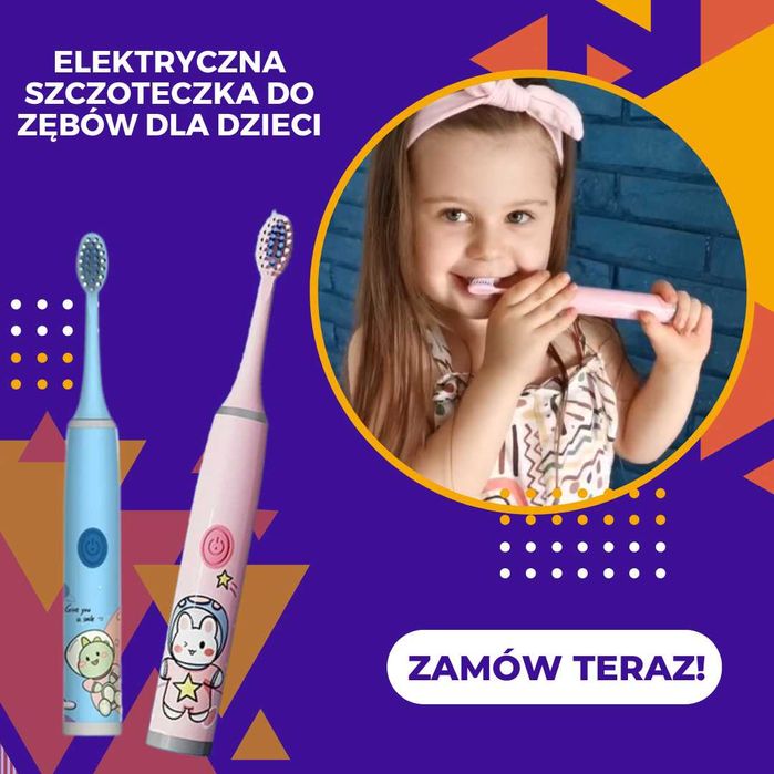 Elektryczna Soniczna Szczoteczka do zębów dla dzieci RÓŻOWA Opole • OLX.pl