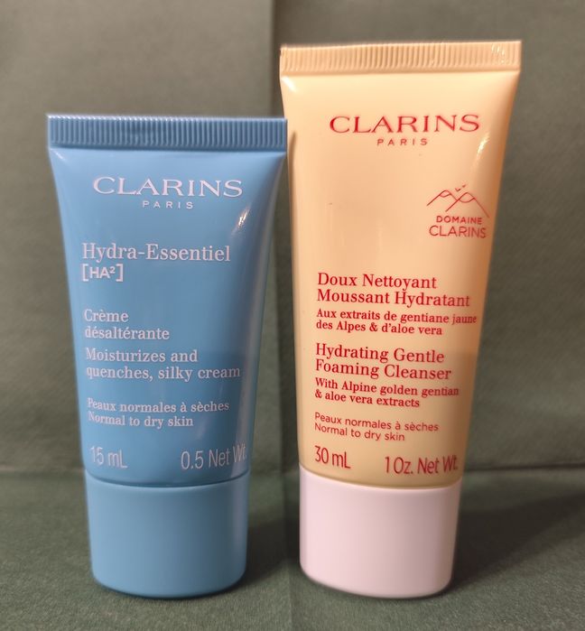 Clarins krem Hydra Essentiel mleczko do mycia Bobolice • OLX.pl