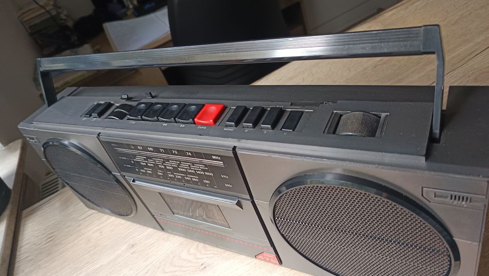 Radiomagnetofon UNITRA ZRK Kasprzak RMS 475A Kaseciak PRL Kalinowice ...