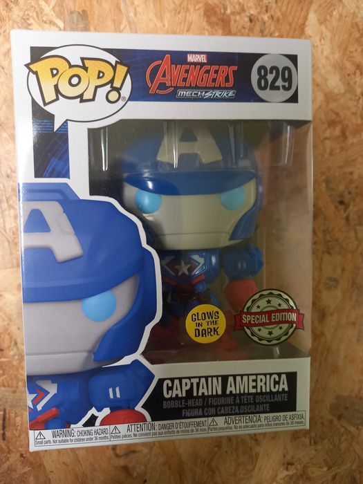Funko Pop — Captain America 829 (Special Edition/Glows in the dark ...