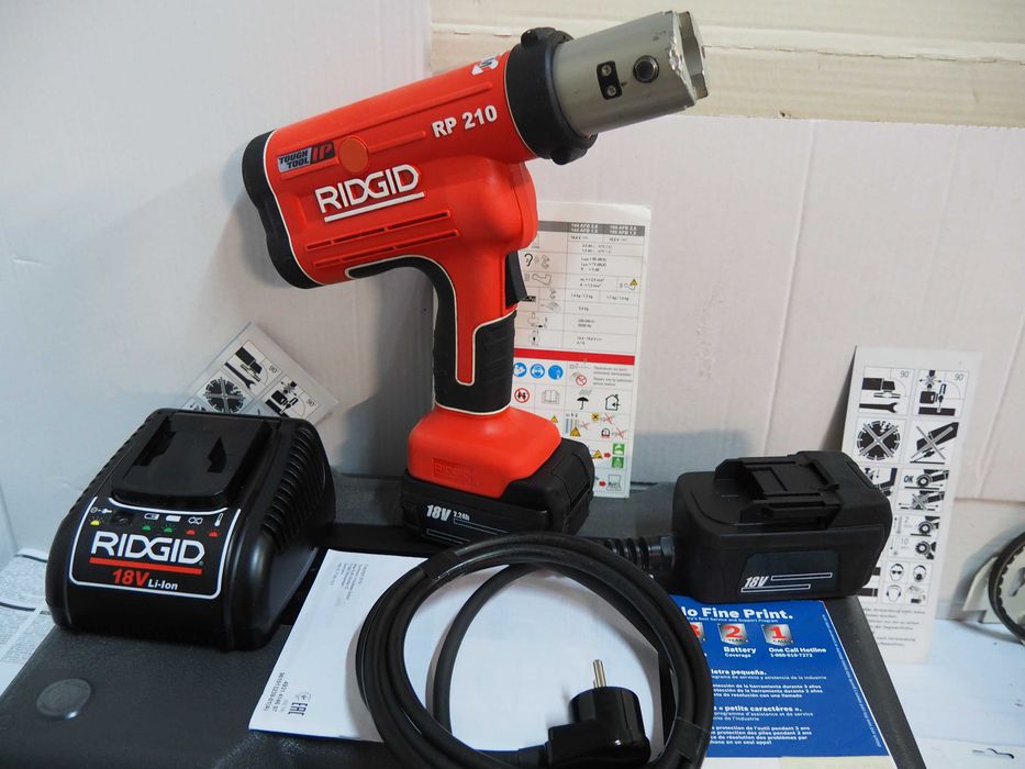 RIDGID RP 210 prasa zaciskarka MINI aku 18v adapter 230v viega Bąkówka ...