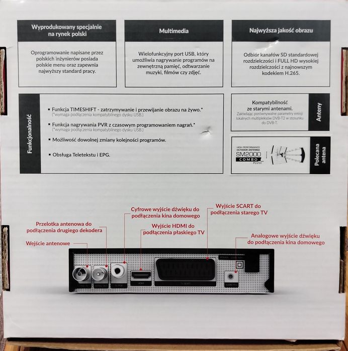 Skymaster STB M265 Dekoder DVB-T/T2 Krosno • OLX.pl