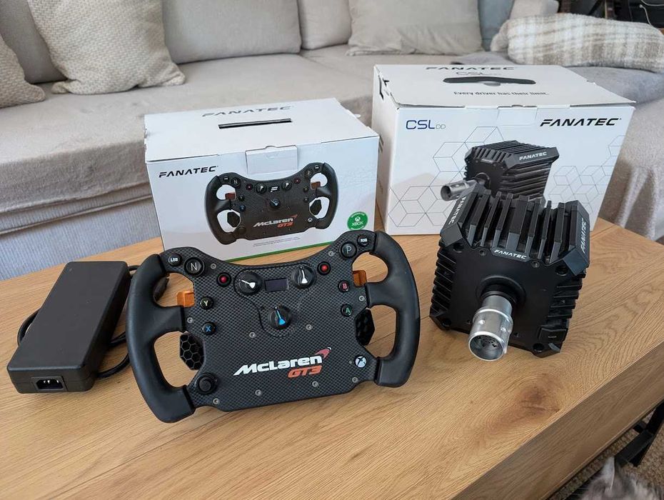 Fanatec CSL DD 8NM + Fanatec McLaren GT3 Dębno • OLX.pl
