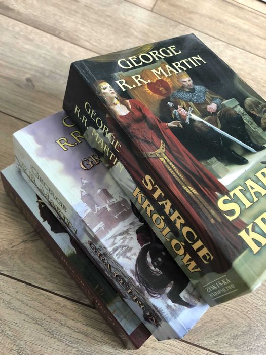 Trzy części Gra o Tron, wydanie drugie. George R.R. Martin Kudrowice • OLX.pl