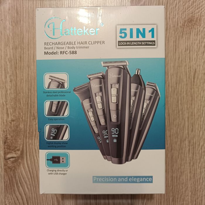 Maszynka do strzyżenia włosów hatteker 5 w 1 Profesjonalna maszynka do ...