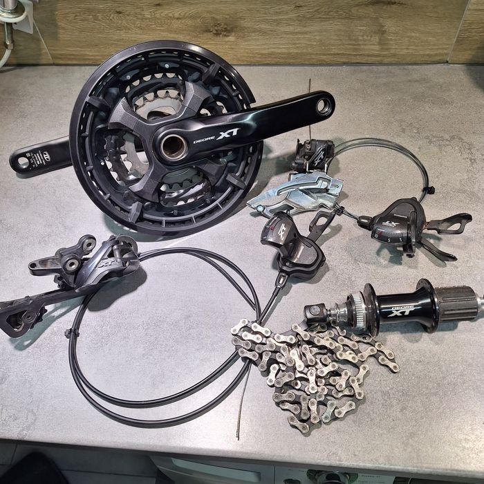 Napęd shimano deore XT 3x10 Wągrowiec • OLX.pl