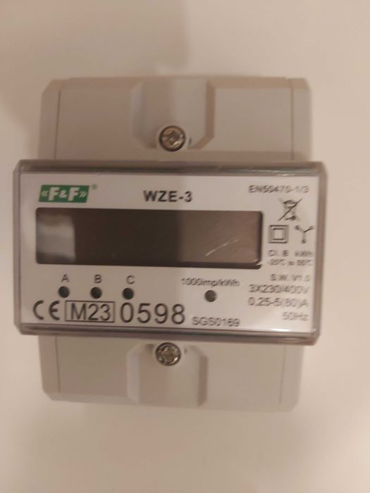 Licznik Energii FF 3F Używany po resecie. Bydgoszcz • OLX.pl
