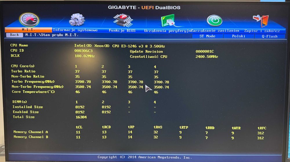 Komputer stacjonarny INTEL XEON E3 1246 V3 z 16GB RAM w pełni sprawny ...