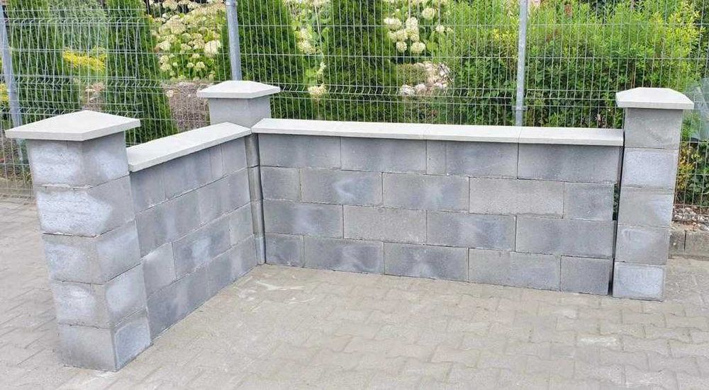 Pustak szalunkowy, zalewowy, ogrodzenie, mur oporowy, daszki na mur ...