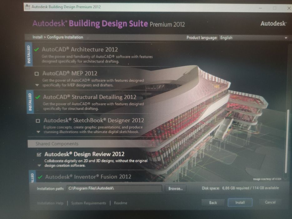 Autodesk Building Design Suite Premium 2012 AutoCAD ASD Revit Inventor ...