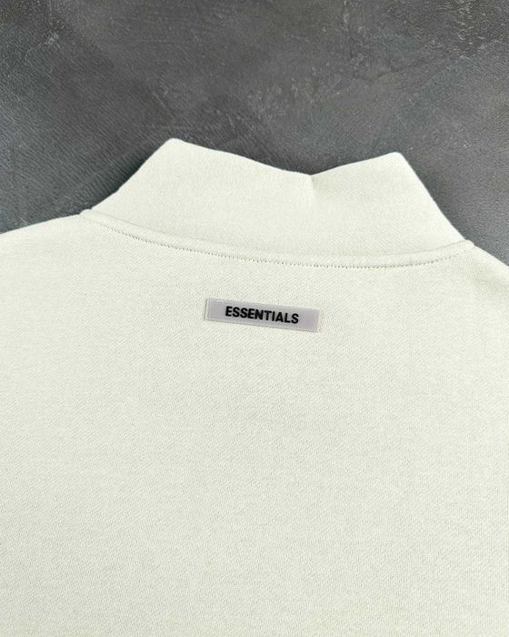 Світшот Fear Of God Essentials Front Logo Half Zip Sweat Light Green: 3 ...