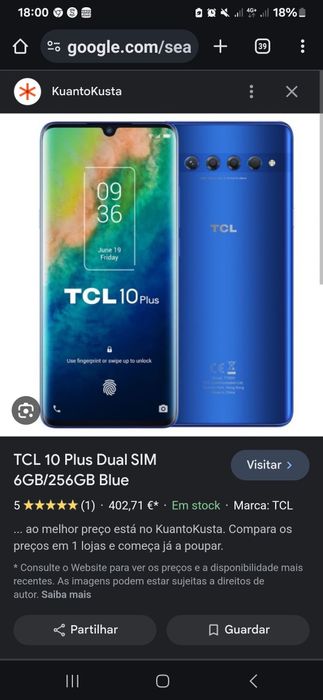 Tcl 10 plus como novo São Bartolomeu Dos Galegos E Moledo • OLX Portugal