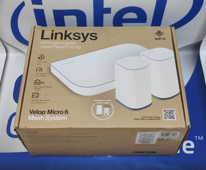 WiFi6 Linksys Velop Micro 6 AX3000 Mesh система, WAN 2.5Gb/s. Гар.: 4 ...