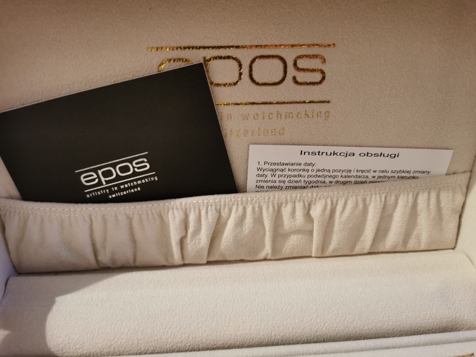 Zegarek męski Swiss Made Epos Originale PVD 3408 Komplet Manual Klasyk Lublin • OLX.pl