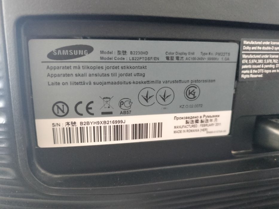 Samsung B2230HD monitor z funkcją tv telewizor Warszawa Wola • OLX.pl