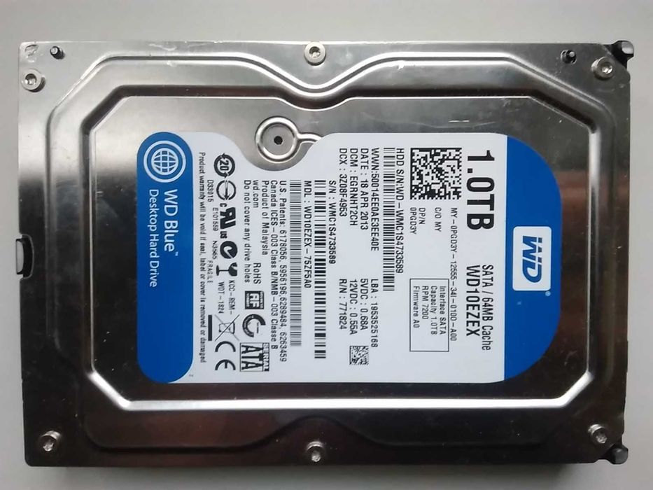 Жесткий диск(HDD) 3.5" Sata WD Blue 1TB WD10EZEX/WD Green 2TB WD20EARS ...