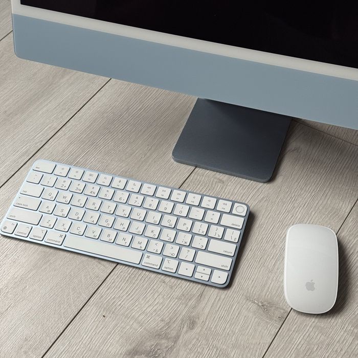 Apple iMac 2021 M1 256gb blue + Magic Keyboard Mouse: 32 500 грн ...