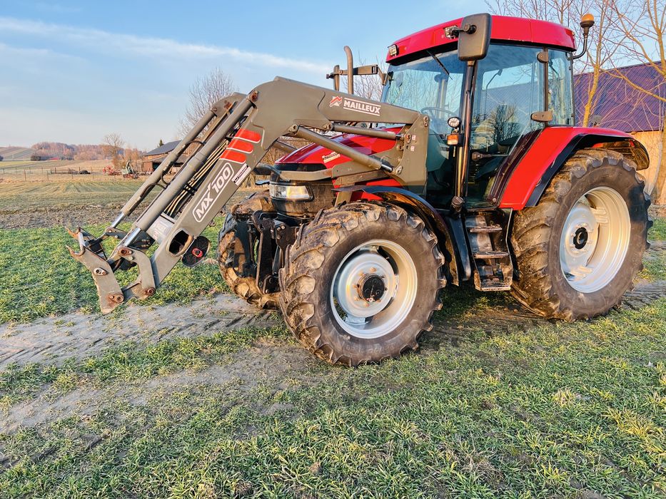 Ciągnik rolniczy Traktor Case MX100c z ładowaczem + przedni tuz klima ...