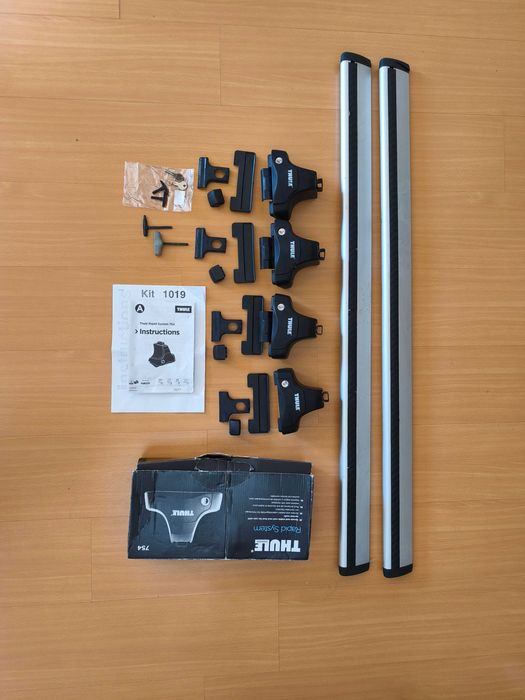 Thule rapid system 754 + barras Thule Wingbar Evo 118 cm Alvalade • OLX.pt