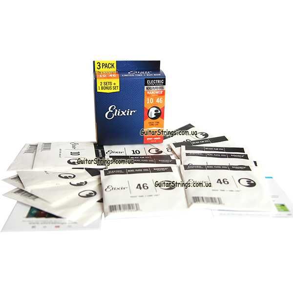 Струны Elixir 16545 Nanoweb Phosphor Bronze Light 12-53 1 set США: 865 ...