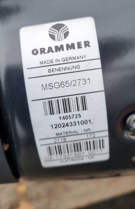 Nowy Fotel Grammer do Linde MSG65/2731 pasuje do serii E i H Skawa • OLX.pl