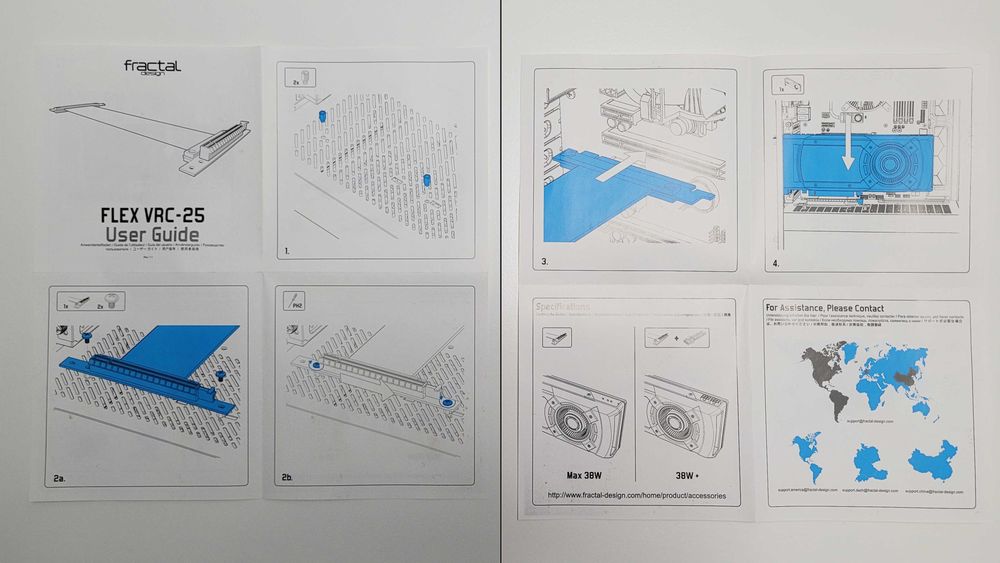 Adapter GPU - Fractal Design Riser Kit FLEX VRC-25 PCI-e 3.0 x16 ...