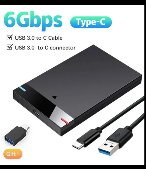 Внешний карман для HDD SSD SATA 2.5" USB 3.0 Type-c бокс корпус: 235 ...